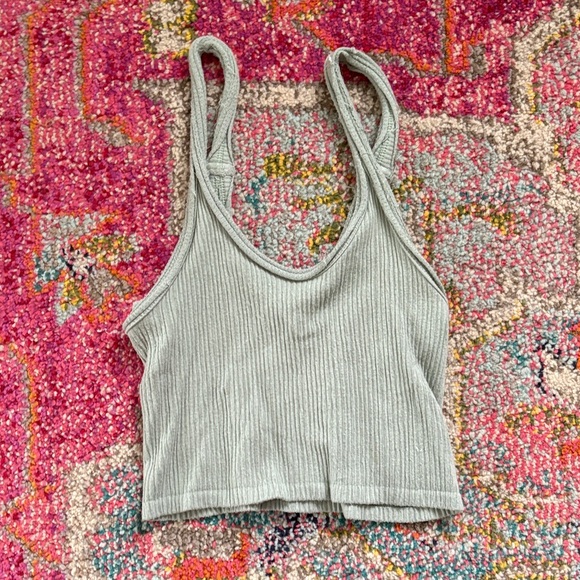 Urban Outfitters | Tops | Urban Outfitters Sage Ribbed Tank Top | Poshmark